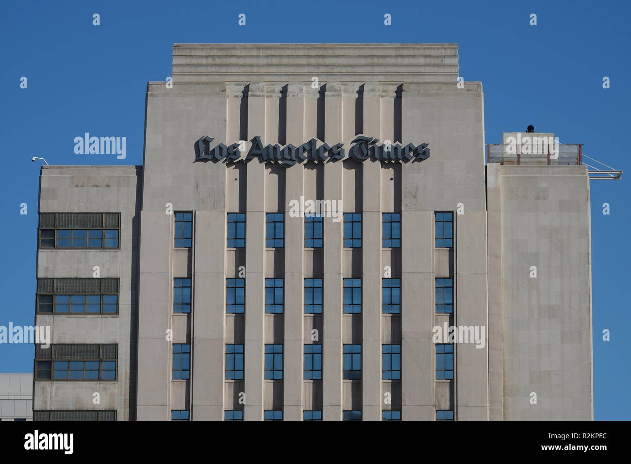 Los Angeles, CA / USA - Sept. 8, 2018: The old Los Angeles Times ...