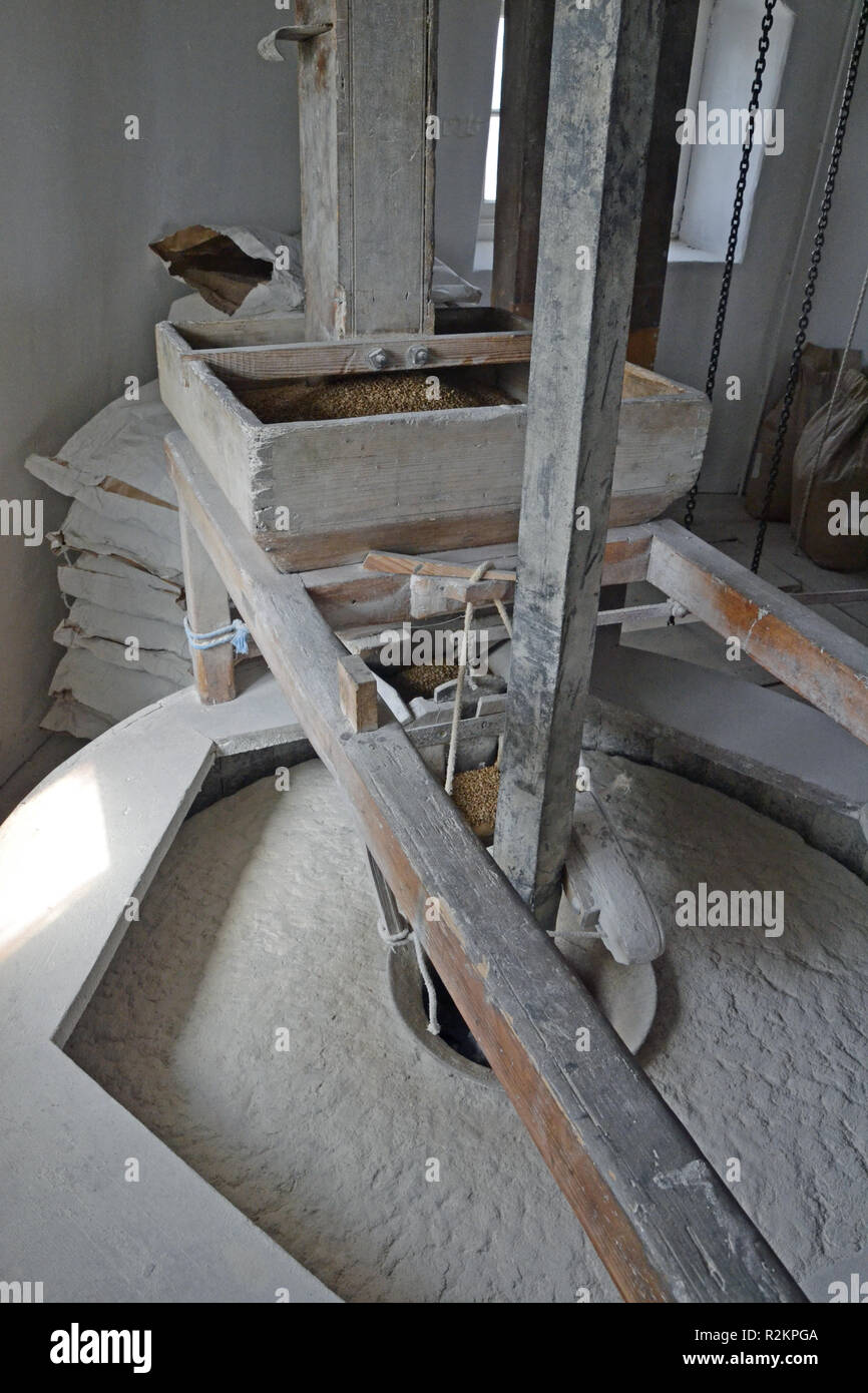 Maud Foster Windmill, Boston, Lincolnshire, UK. A working flour mill ...