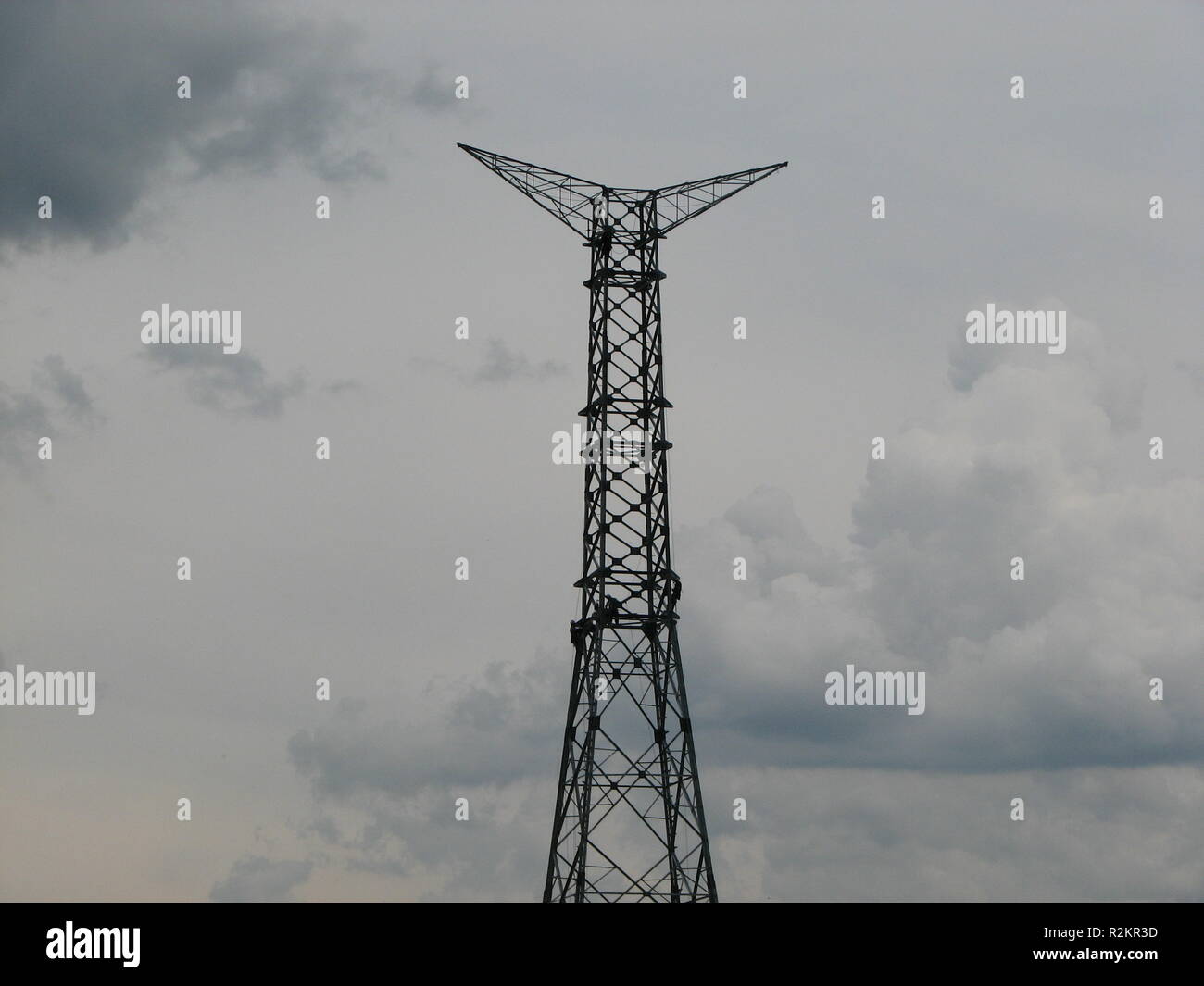400kv tower under construction Stock Photo - Alamy