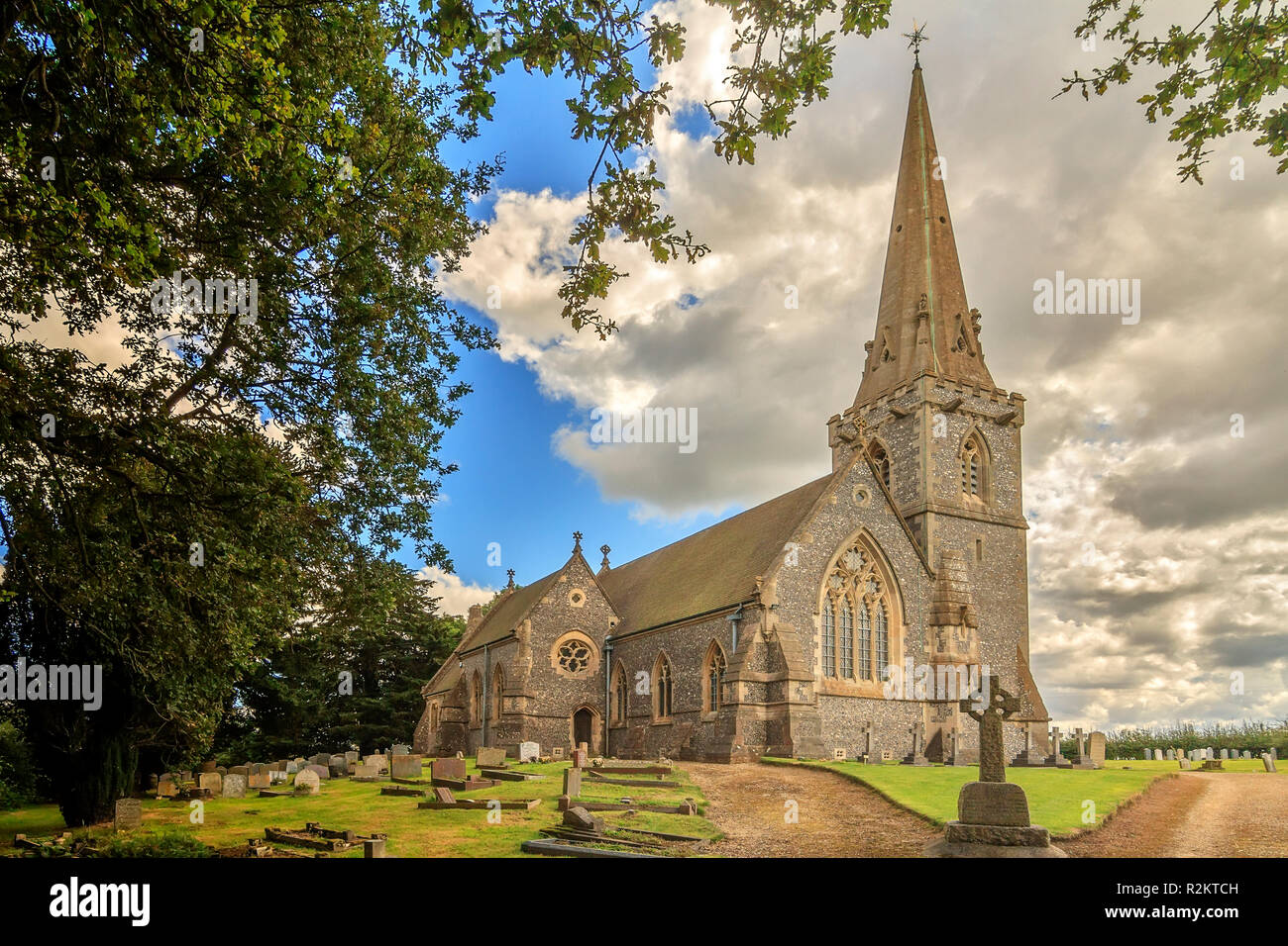 St. Matthew’s Church Midgham UK Stock Photo - Alamy
