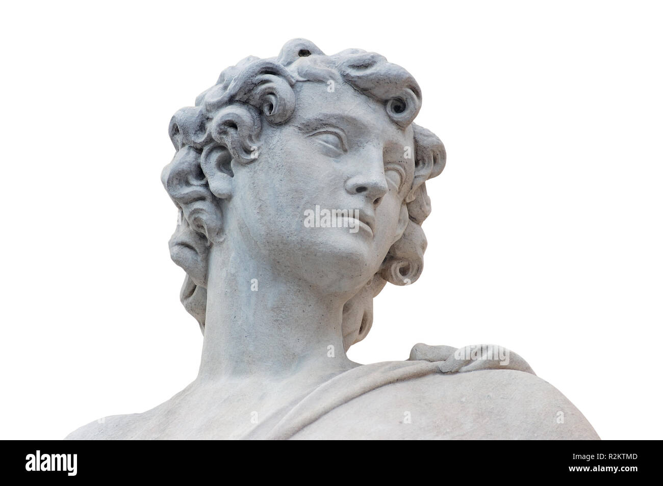 antique statue on a white background Stock Photo - Alamy