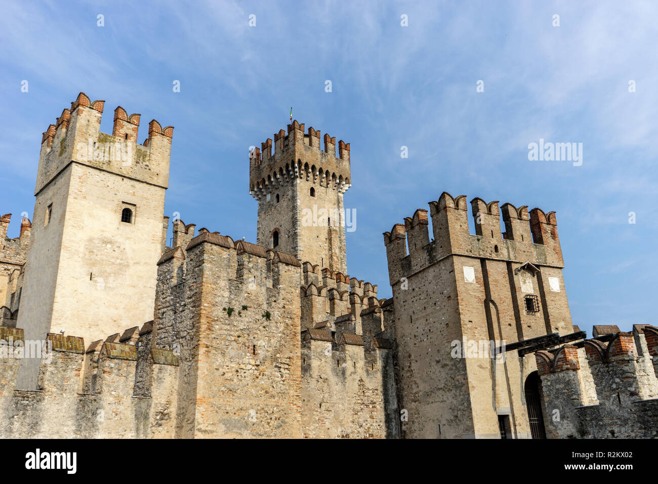 Old castle towers wall blue hi-res stock photography and images - Alamy