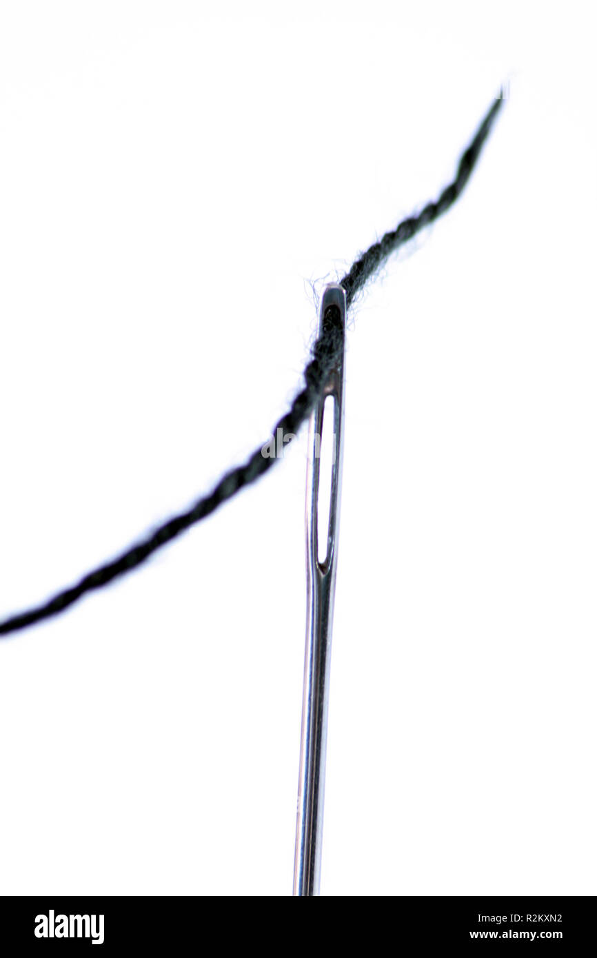 needle and thread Stock Photo - Alamy