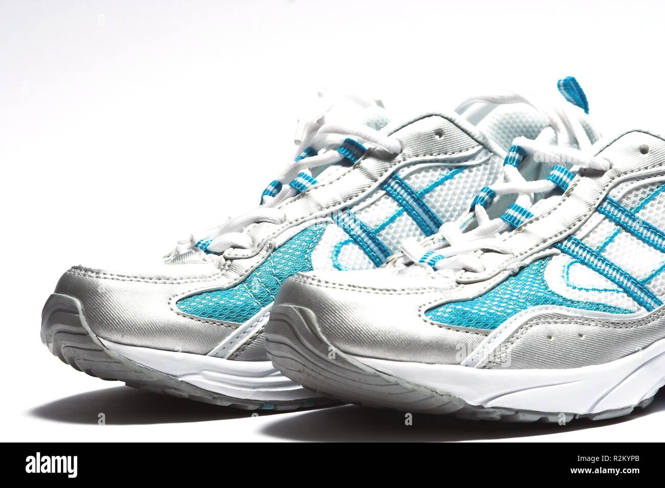 Silver running shoes hi-res stock photography and images - Alamy
