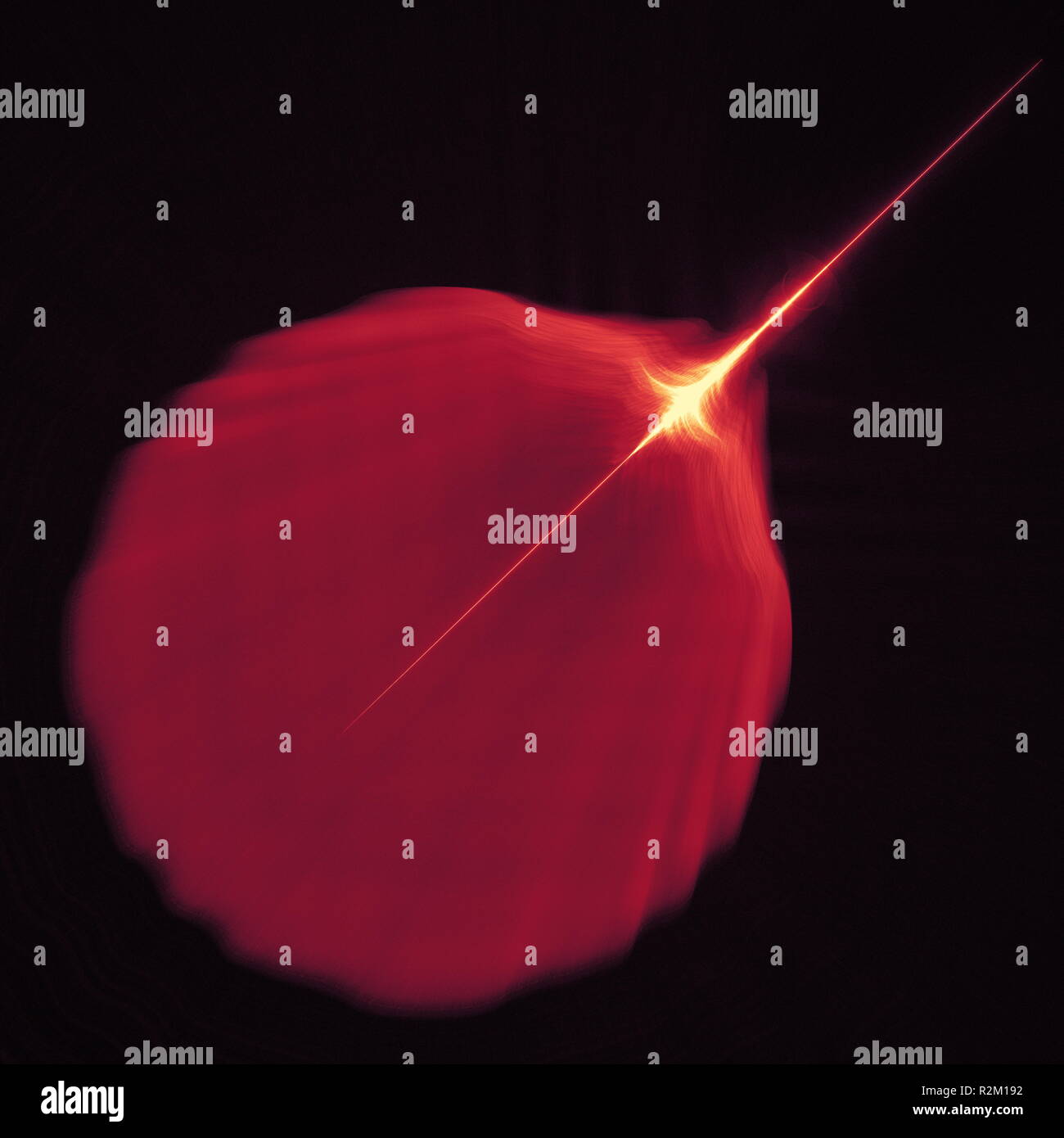 glowing red curved lines over dark Abstract Background space universe ...