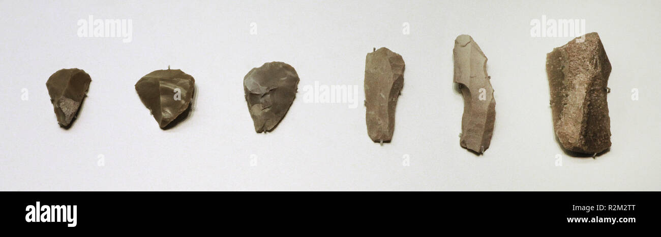 Prehistoric stone tools hi-res stock photography and images - Alamy