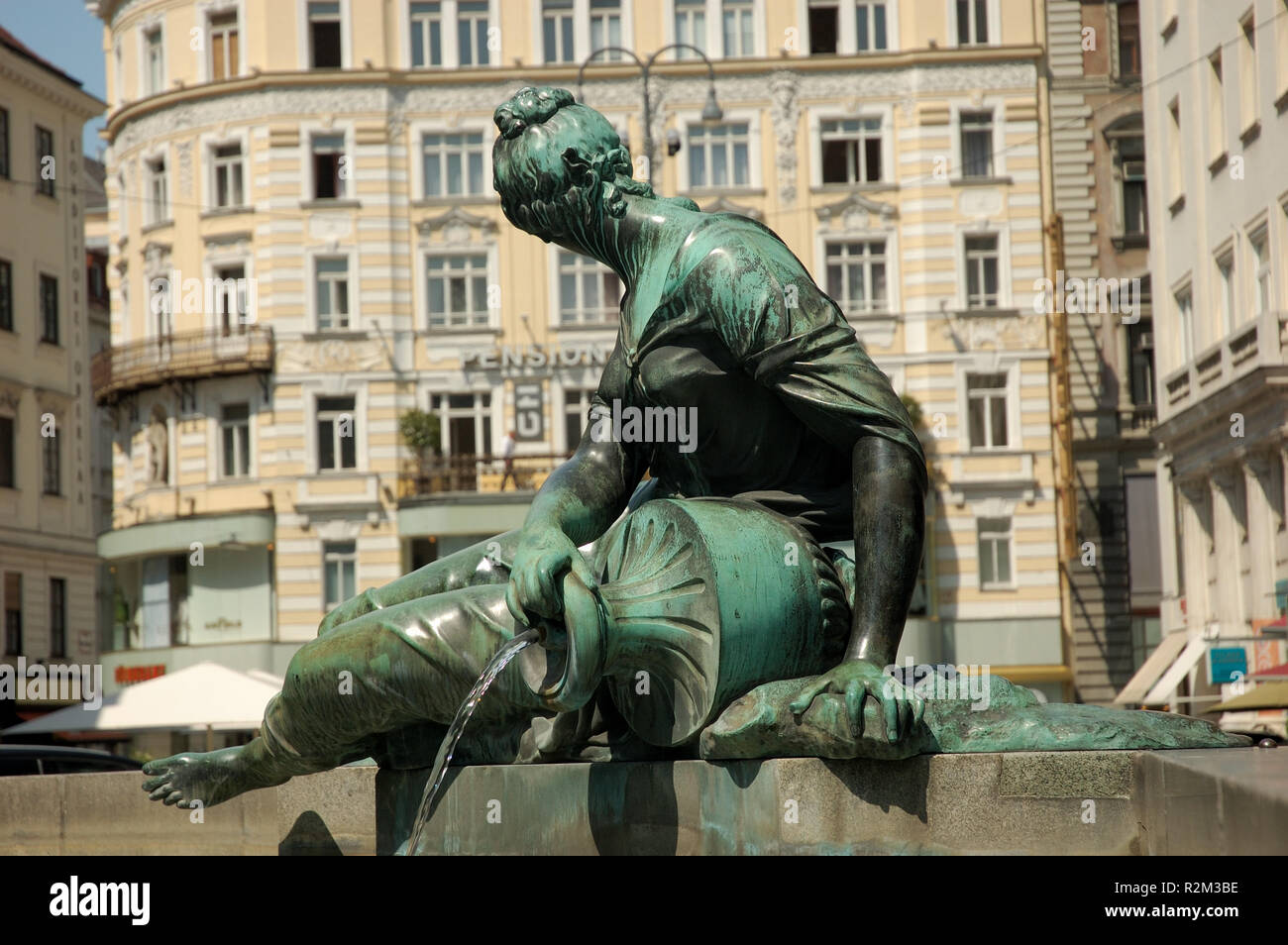 statue at donner fountain,vienna Stock Photo - Alamy