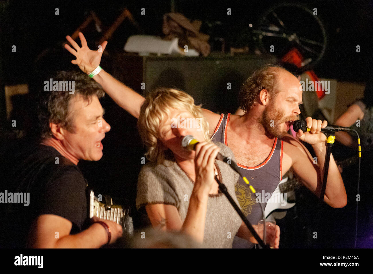 The Mekons performing at The Mutiny in Chicago, with guest vocalist ...