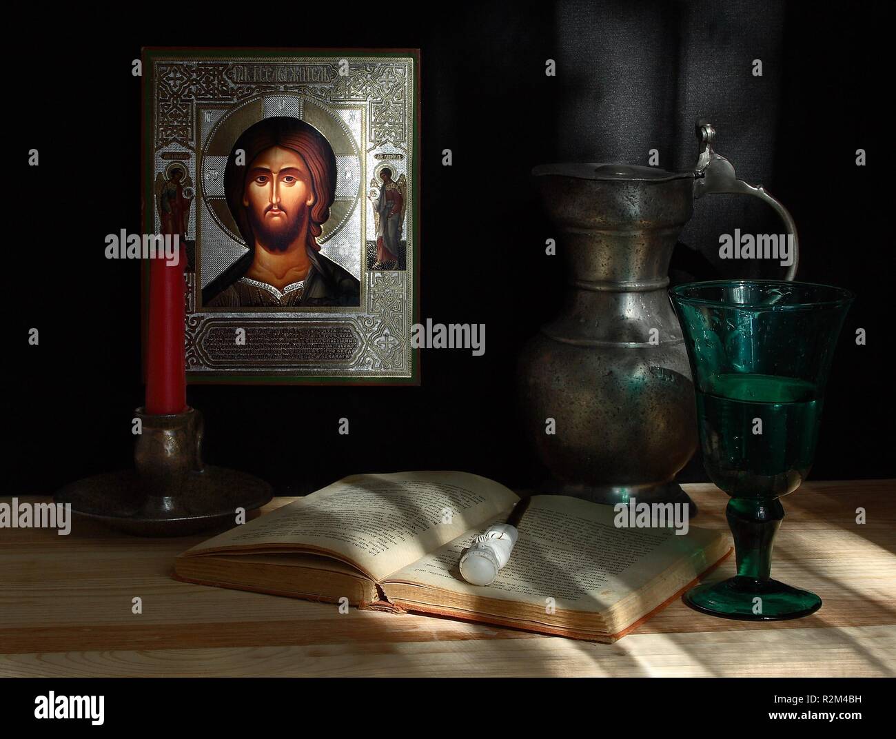 still life with icon. picture 2 Stock Photo - Alamy