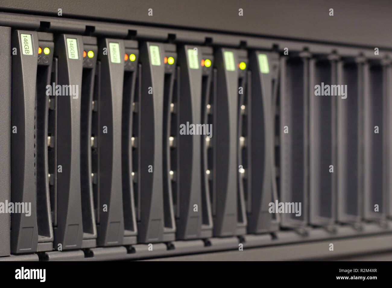 raid arrays with 7 hds Stock Photo - Alamy