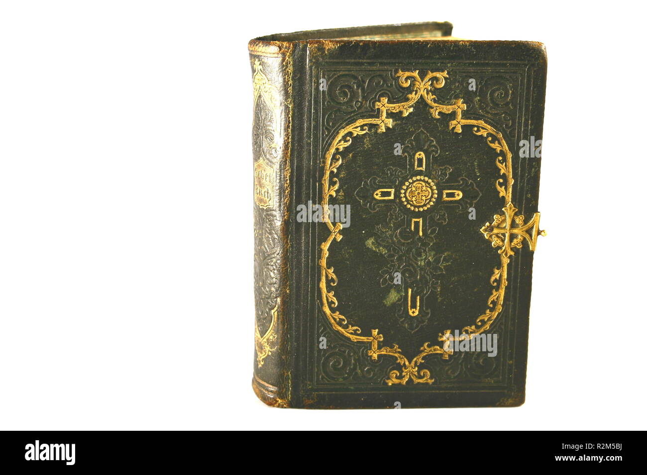 Gold book binding Cut Out Stock Images & Pictures - Alamy