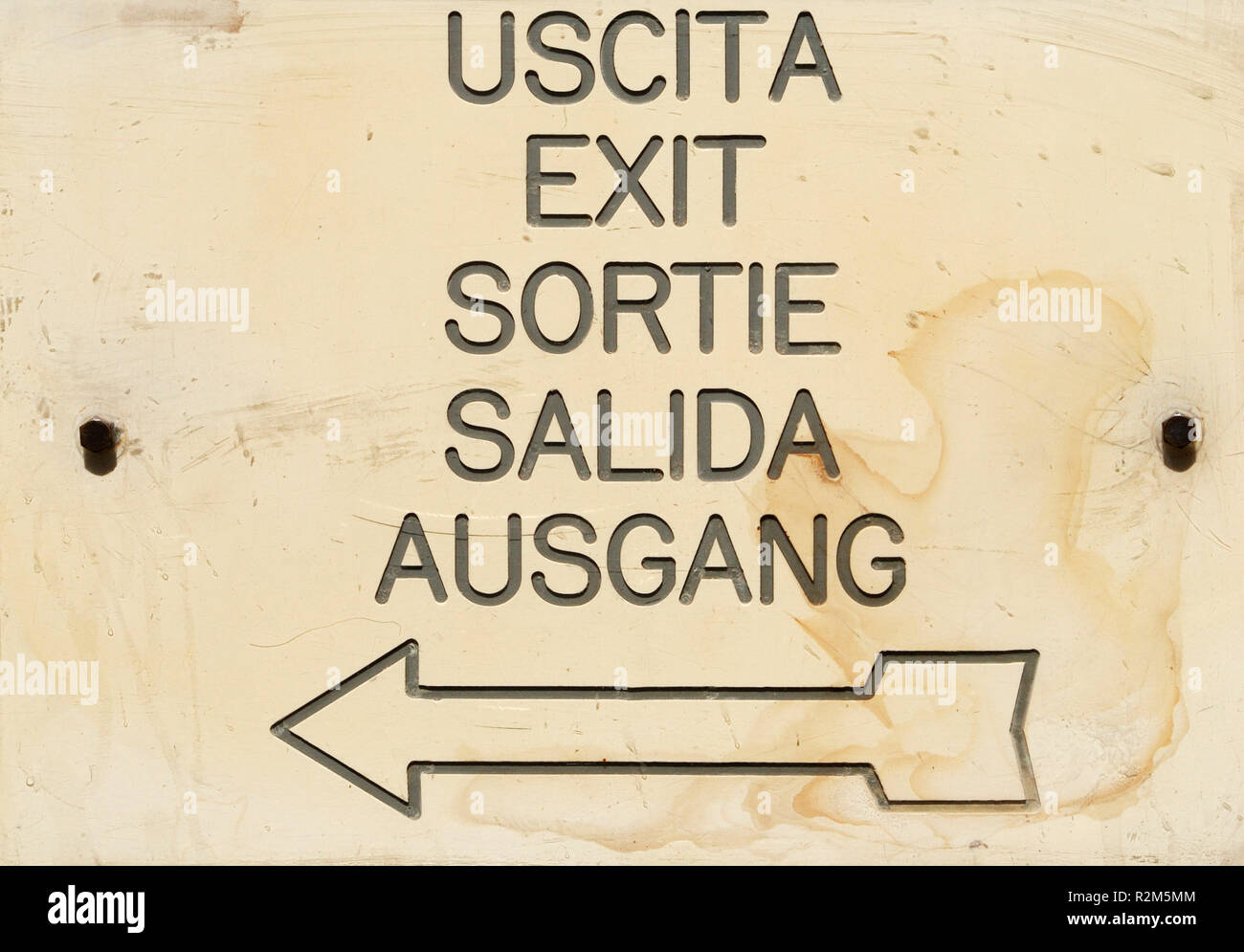 Exit salida sign hi-res stock photography and images - Alamy