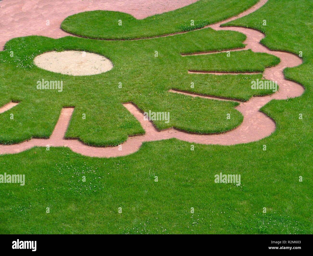 creative lawn design Stock Photo - Alamy