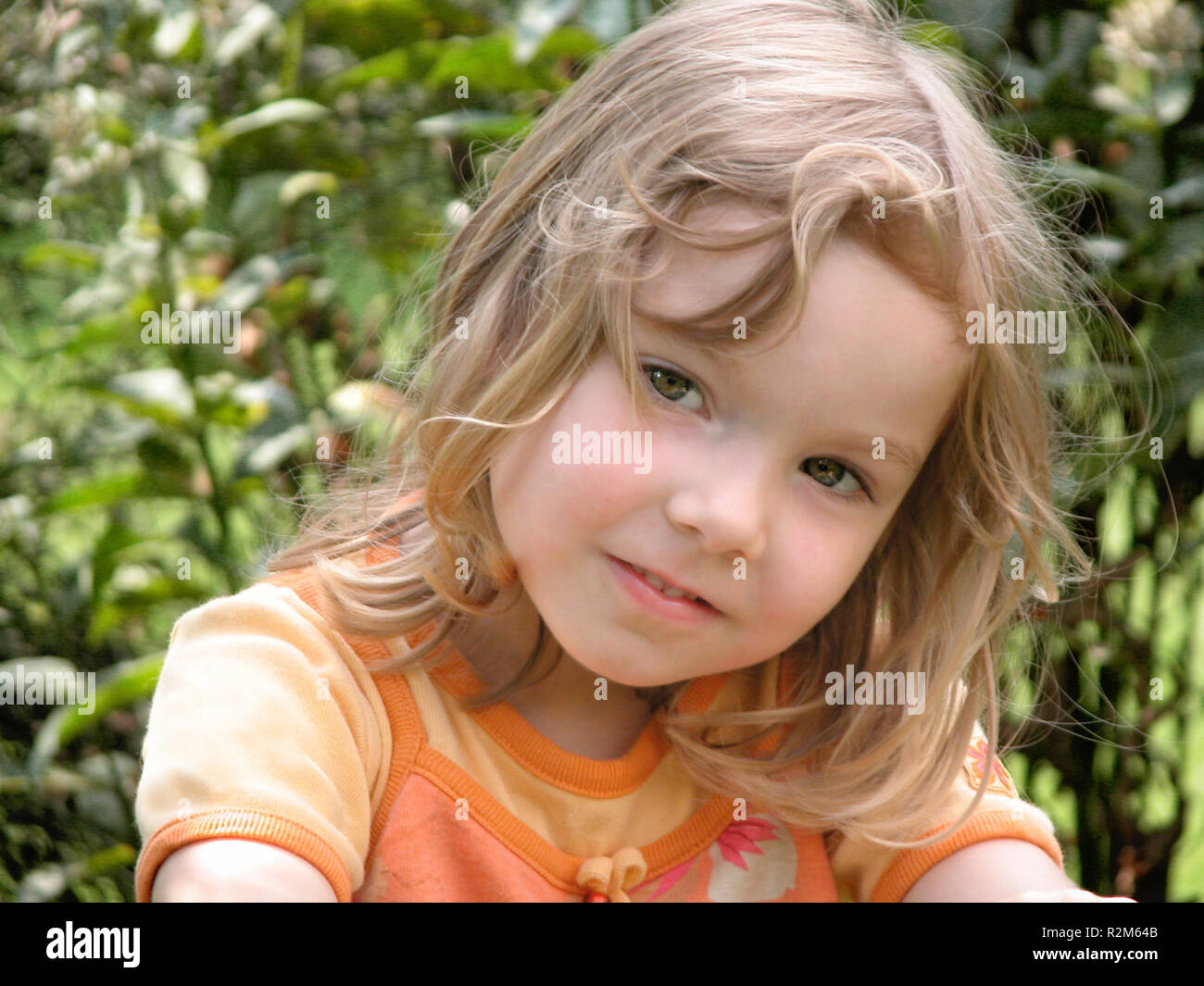 children portrait in summer Stock Photo - Alamy