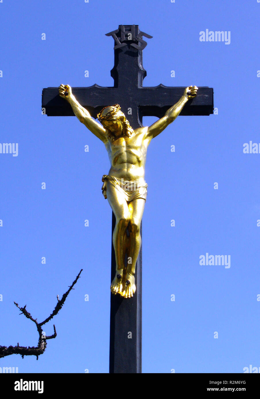 at the cross Stock Photo - Alamy