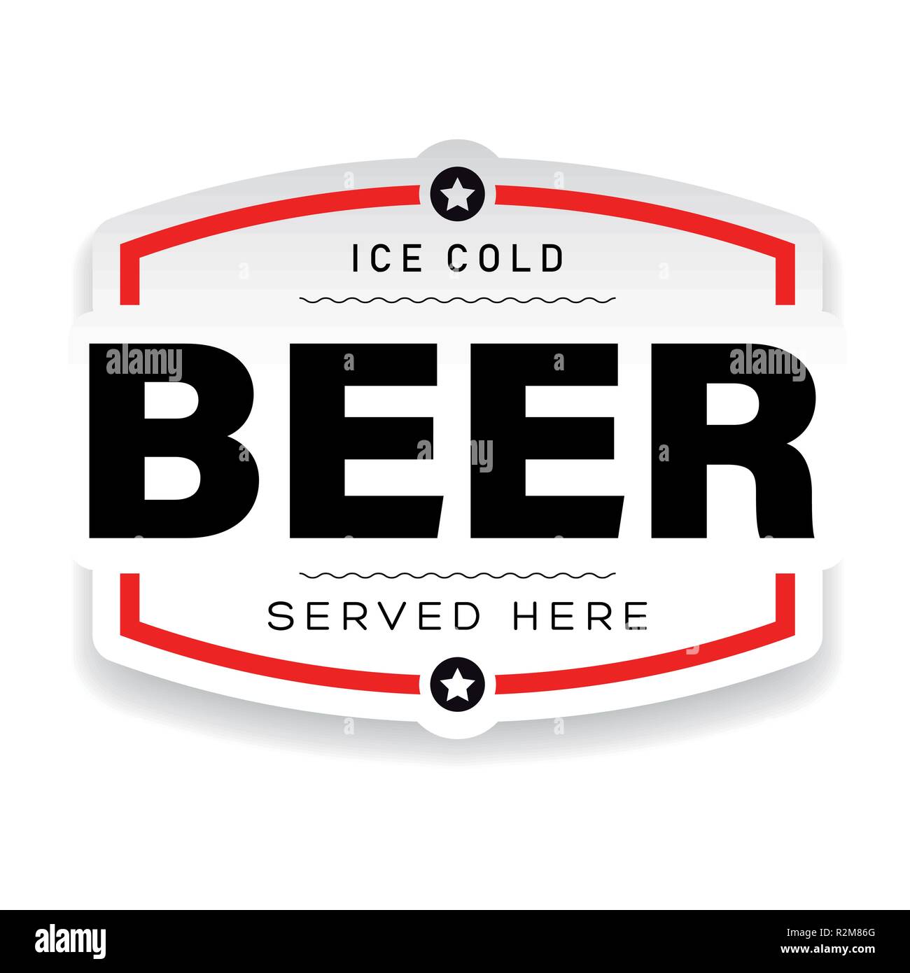 Vintage label decoration poster Cut Out Stock Images & Pictures - Alamy