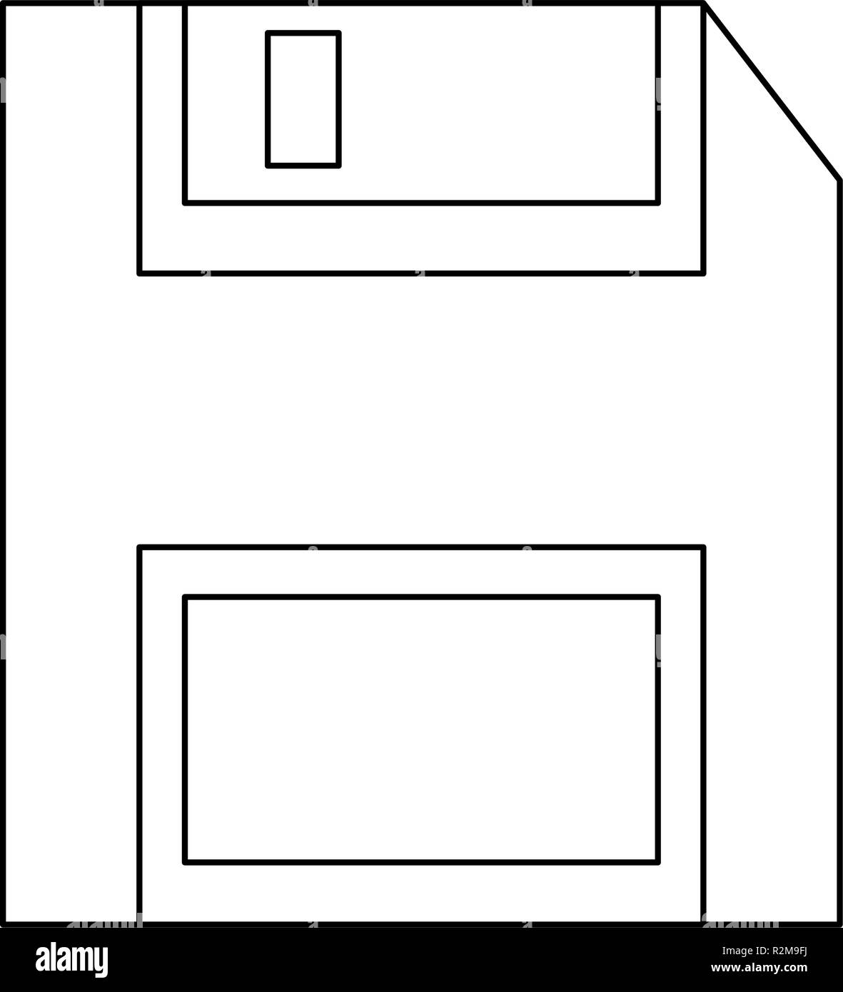 Diskette save symbol vector illustration graphic design Stock Vector ...