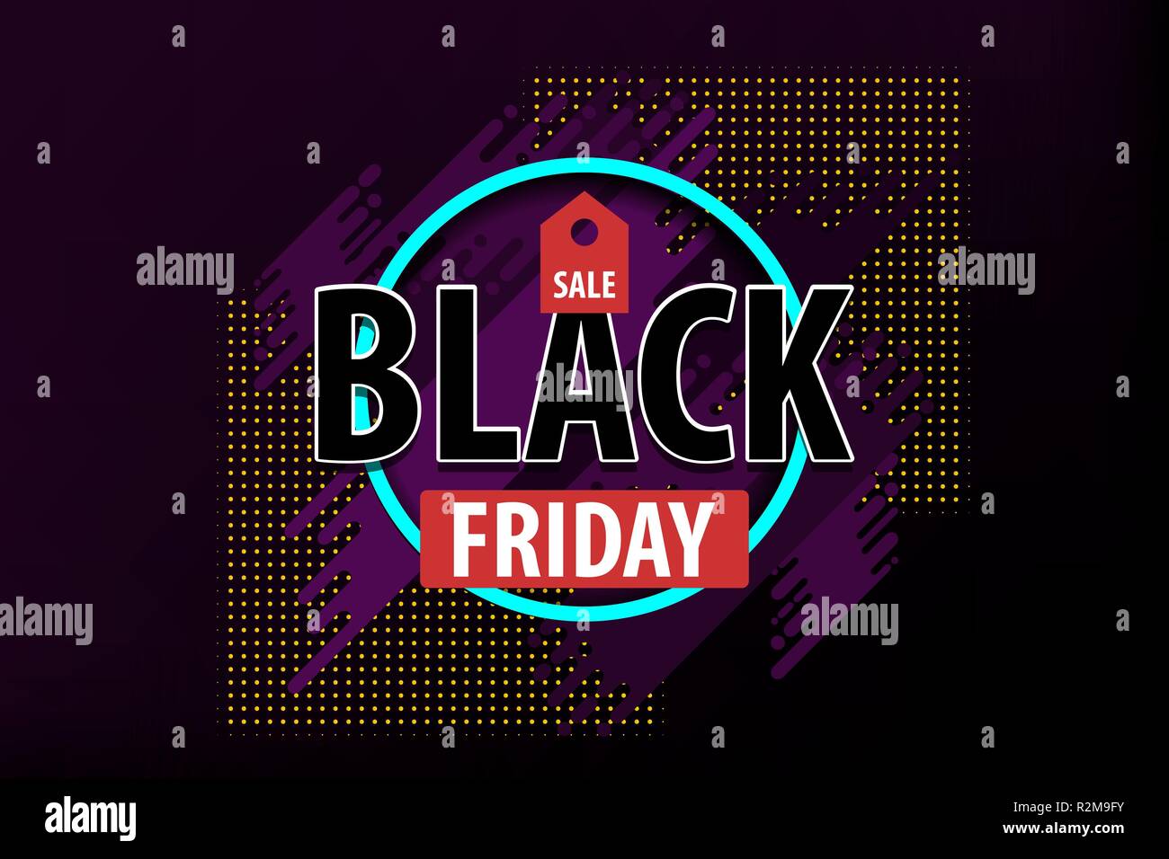 Black friday promo trendy Stock Vector Images - Alamy