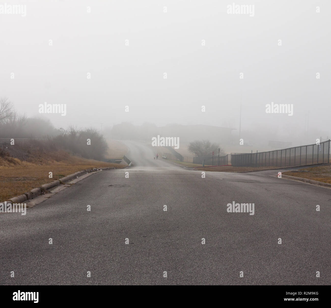 Early Morning Fog Run Stock Photo - Alamy