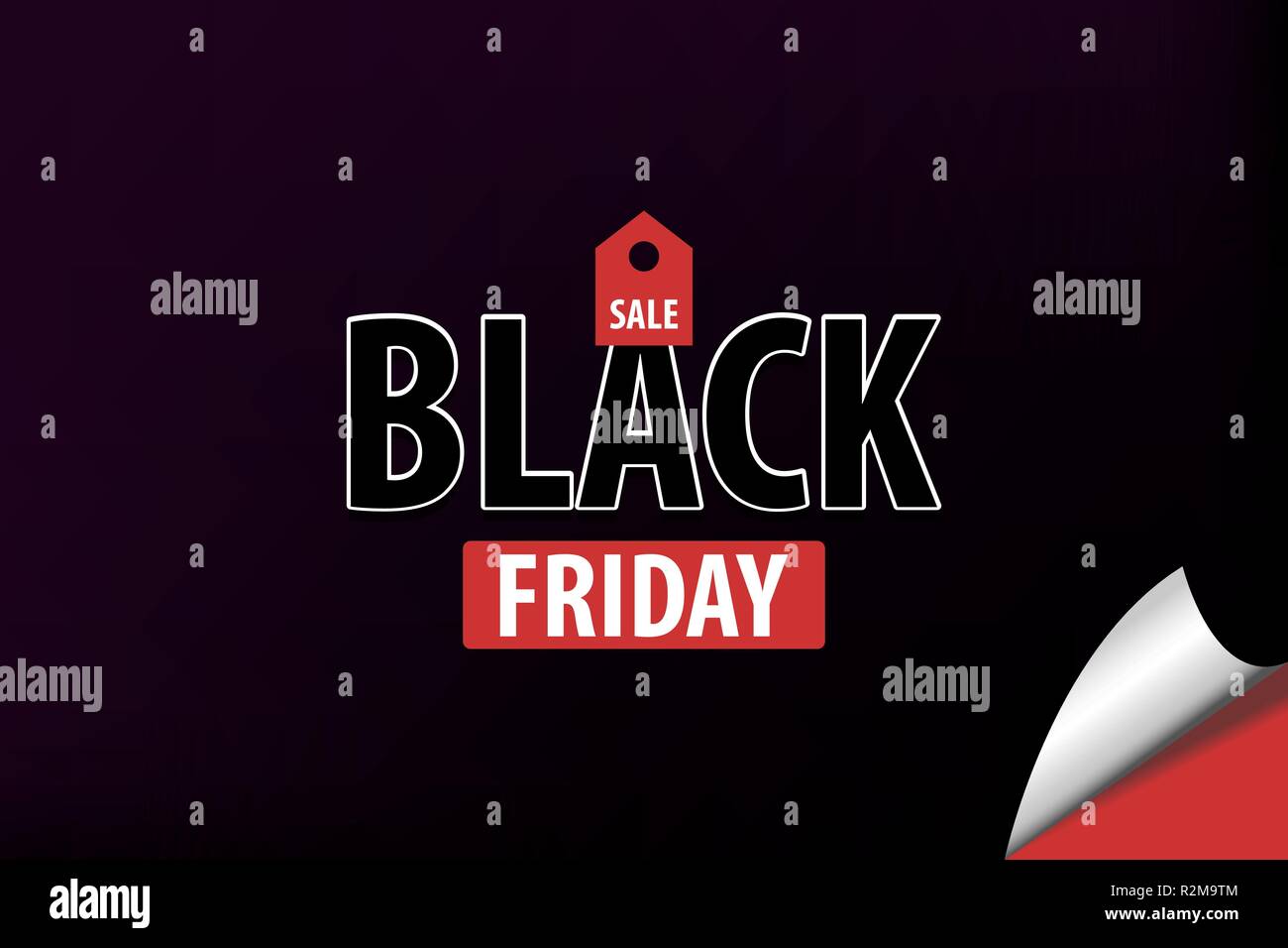 Piece paper on red Stock Vector Images - Alamy