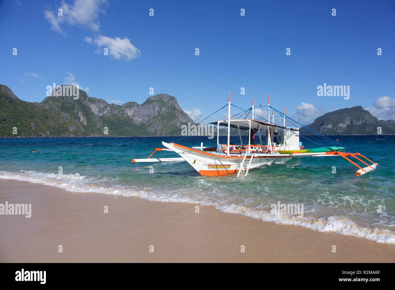 Boat tours, Palawan, Philippines Stock Photo - Alamy