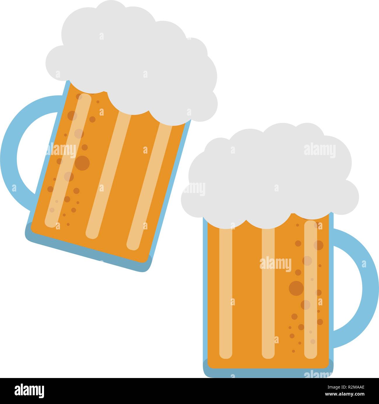 Two vintage cups Stock Vector Images - Alamy