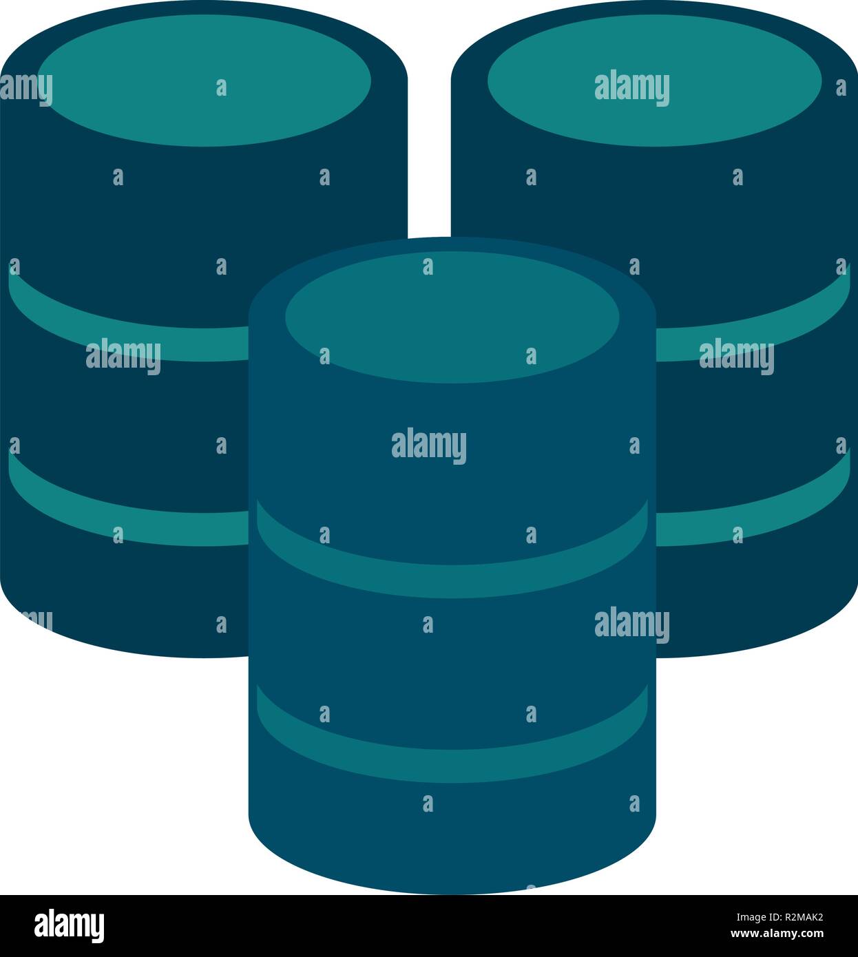 Database storage disks vector illustration graphic design Stock Vector ...