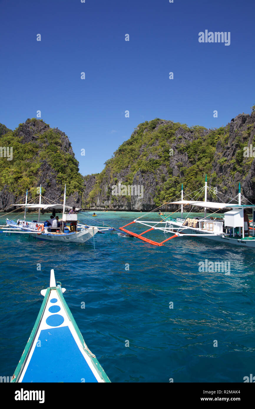 Boat tours, Palawan, Philippines Stock Photo - Alamy