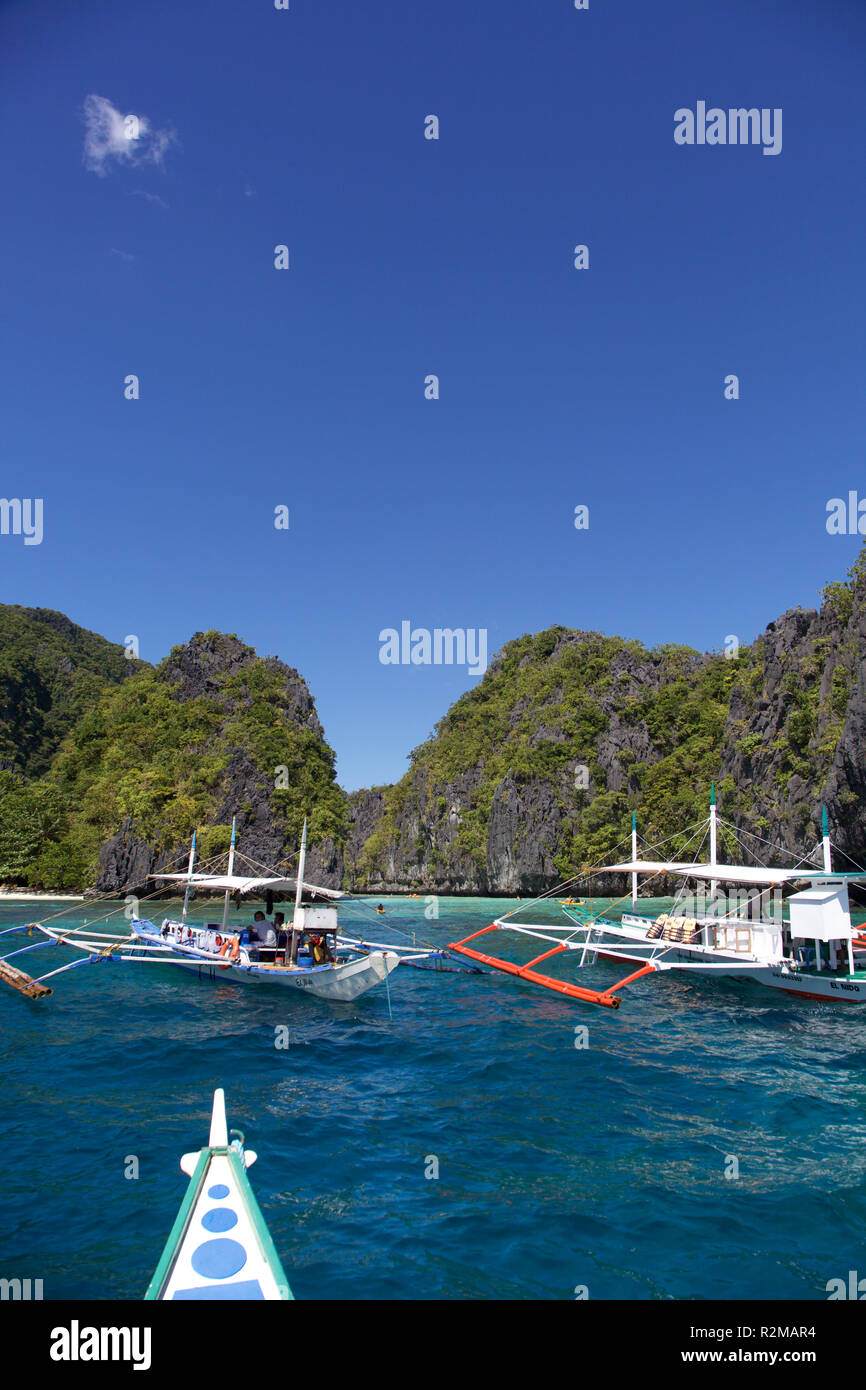 Boat tours, Palawan, Philippines Stock Photo - Alamy