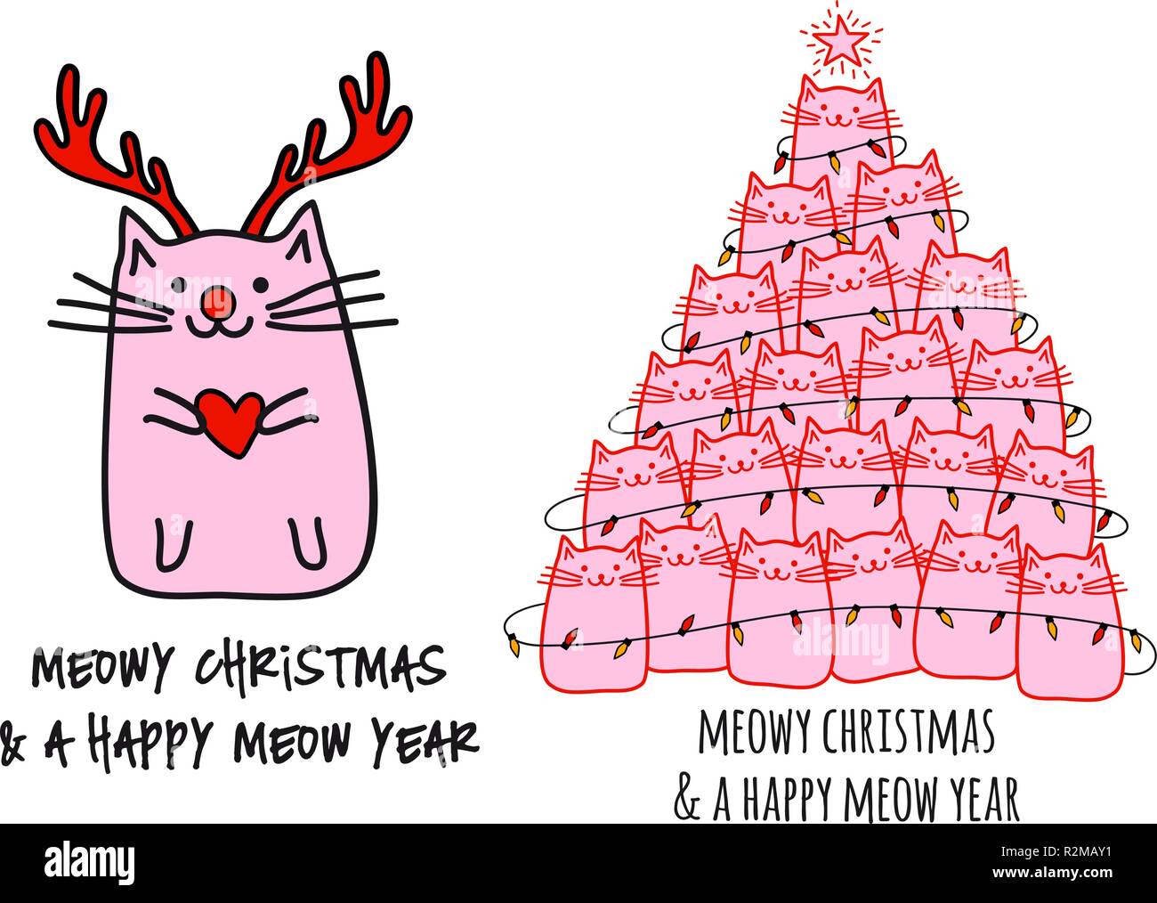 Rudolph red nosed reindeer illustration hi-res stock photography and ...
