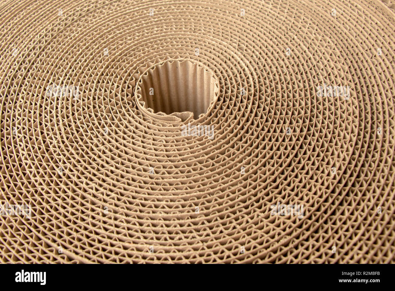 Cardboard texture background roll in the view Stock Photo - Alamy