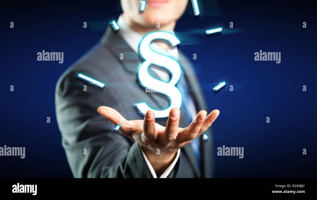 businessman selects an paragraph article Stock Photo - Alamy