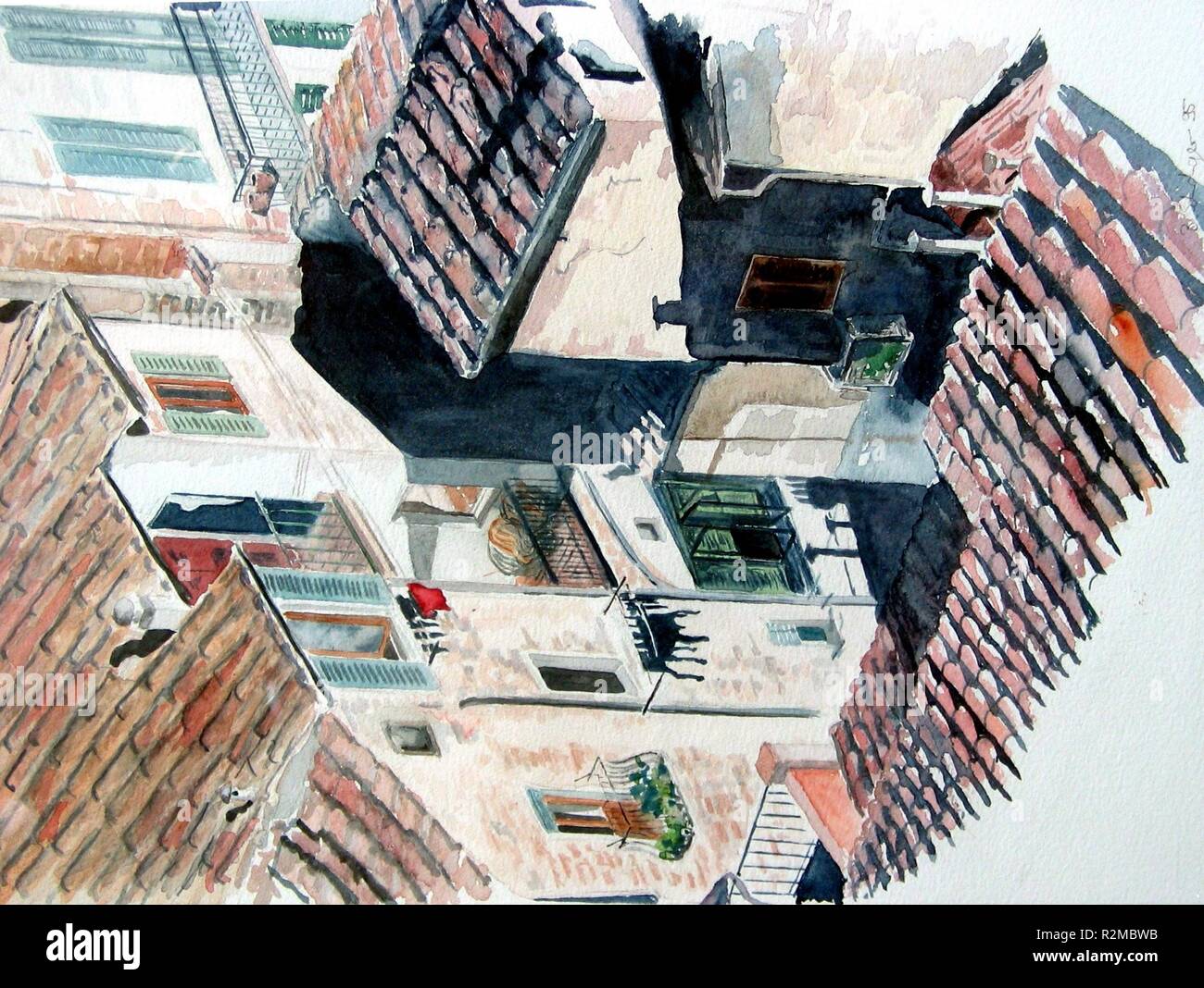 roofs of siena Stock Photo - Alamy