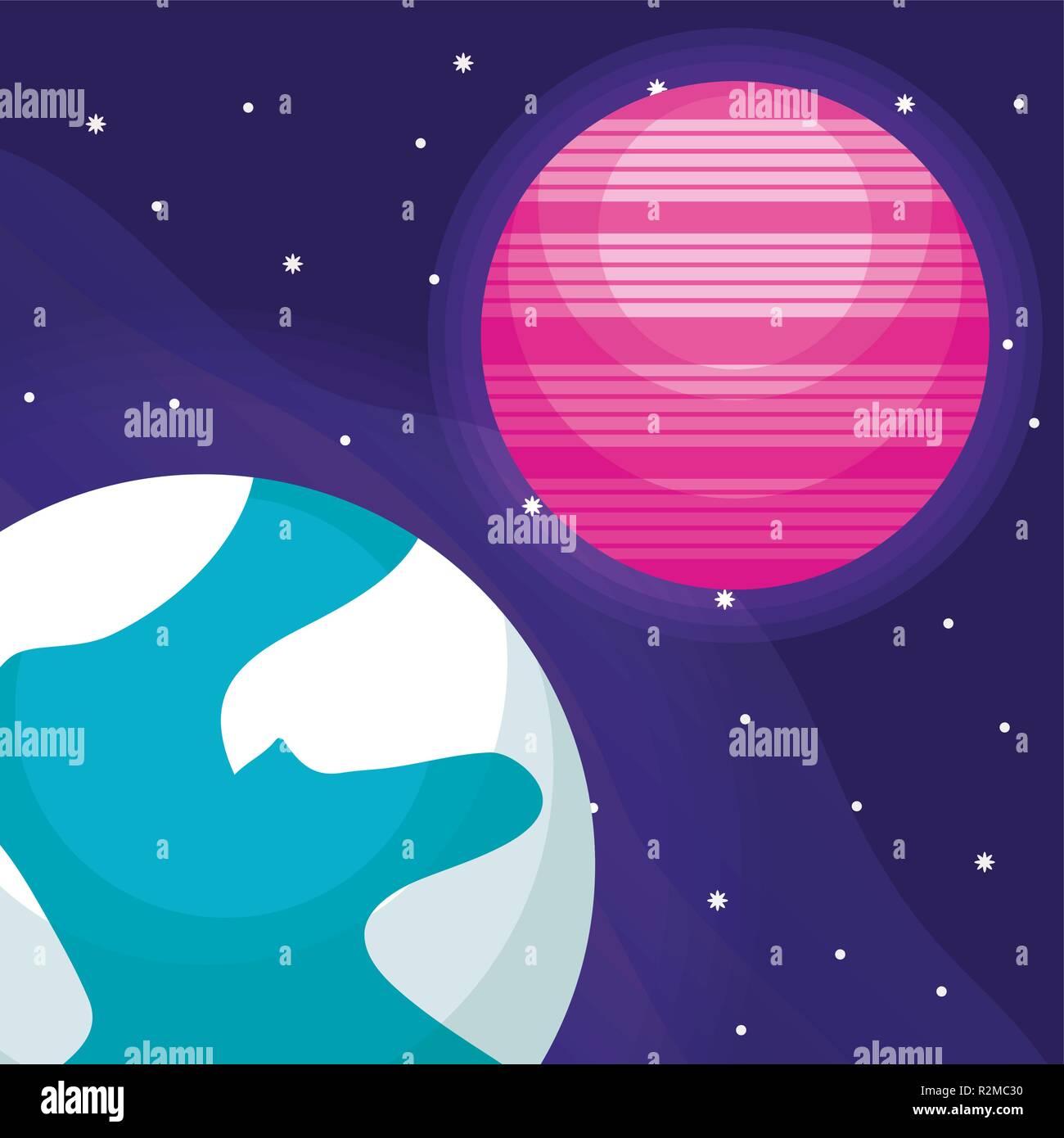 planets space universe icon vector illustration design Stock Vector ...