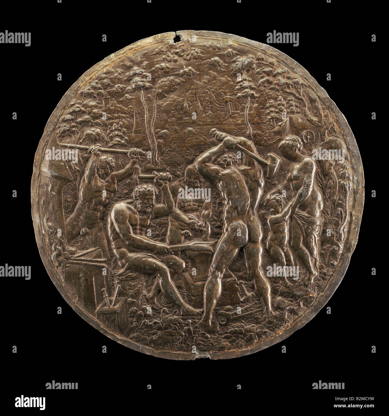 The Forge of Vulcan. Dated: 1573. Dimensions: overall (diameter): 17 cm ...