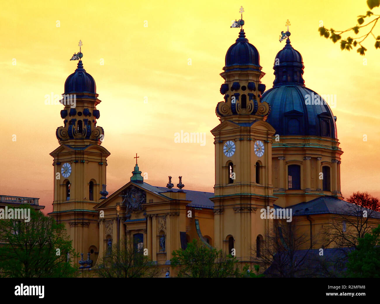 evening in munich Stock Photo - Alamy