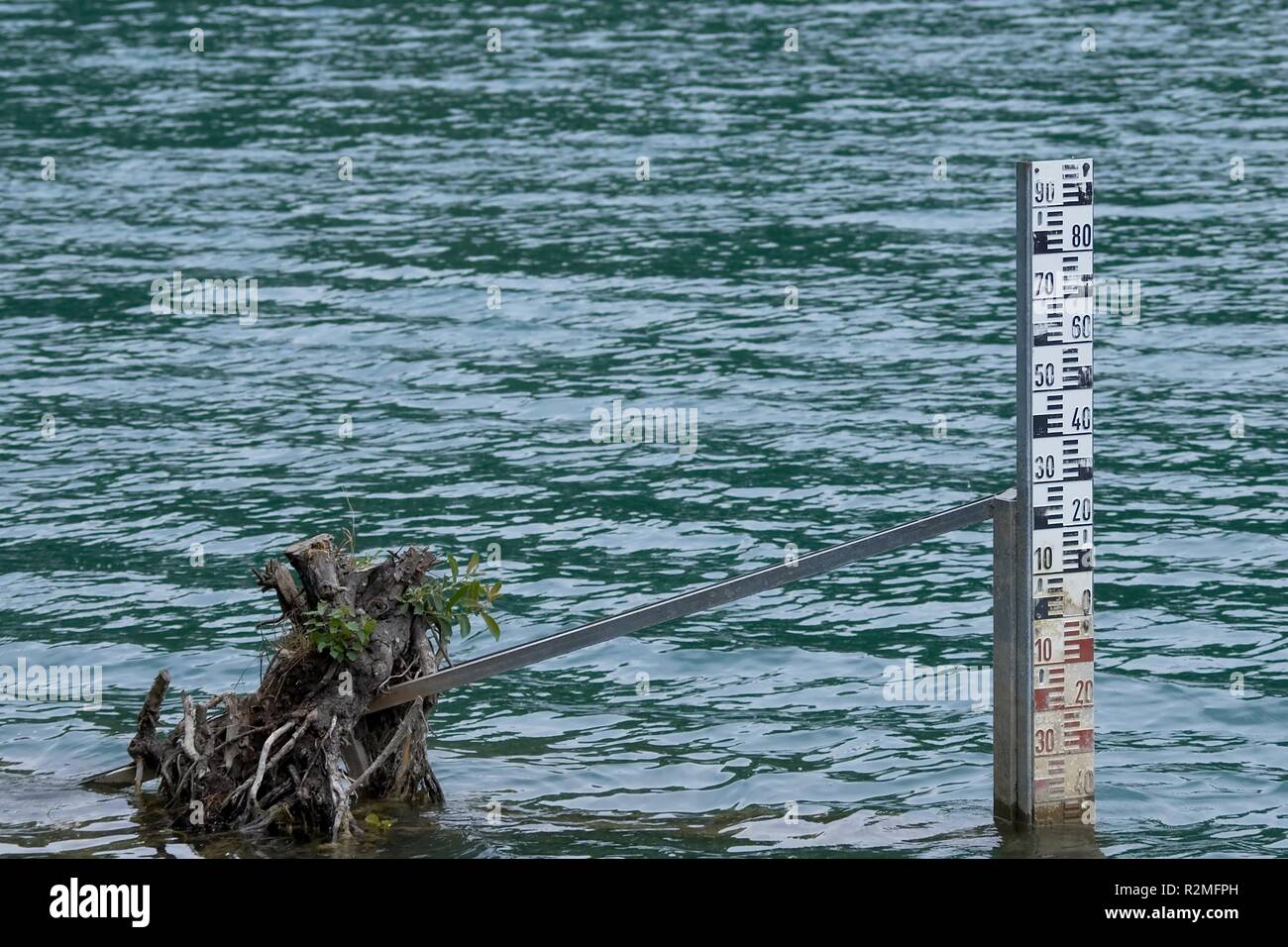 water level scale Stock Photo - Alamy