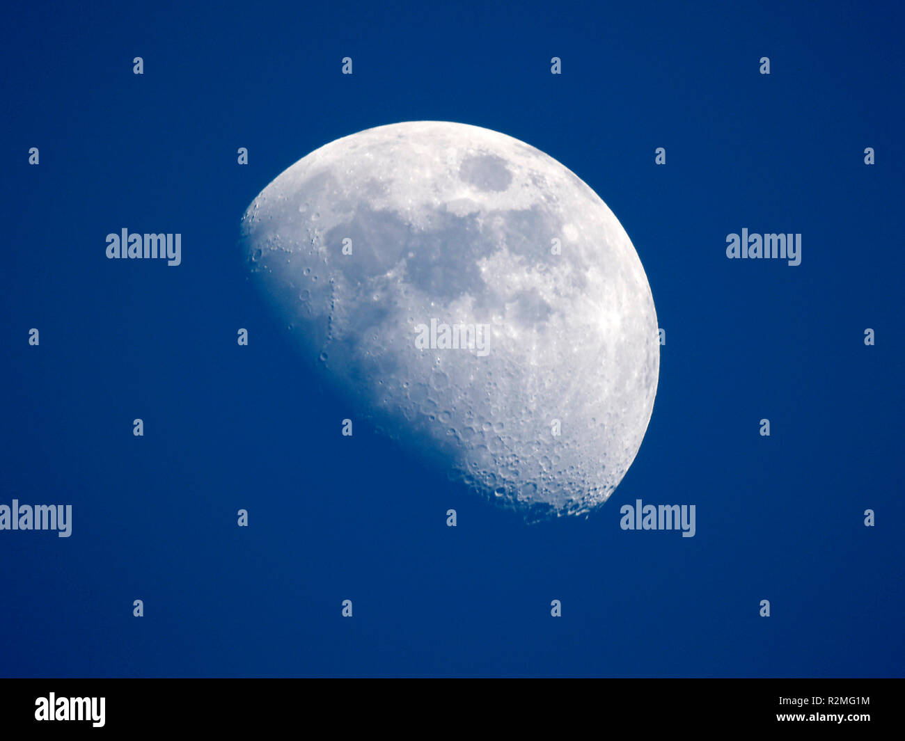 moon in the early evening Stock Photo - Alamy