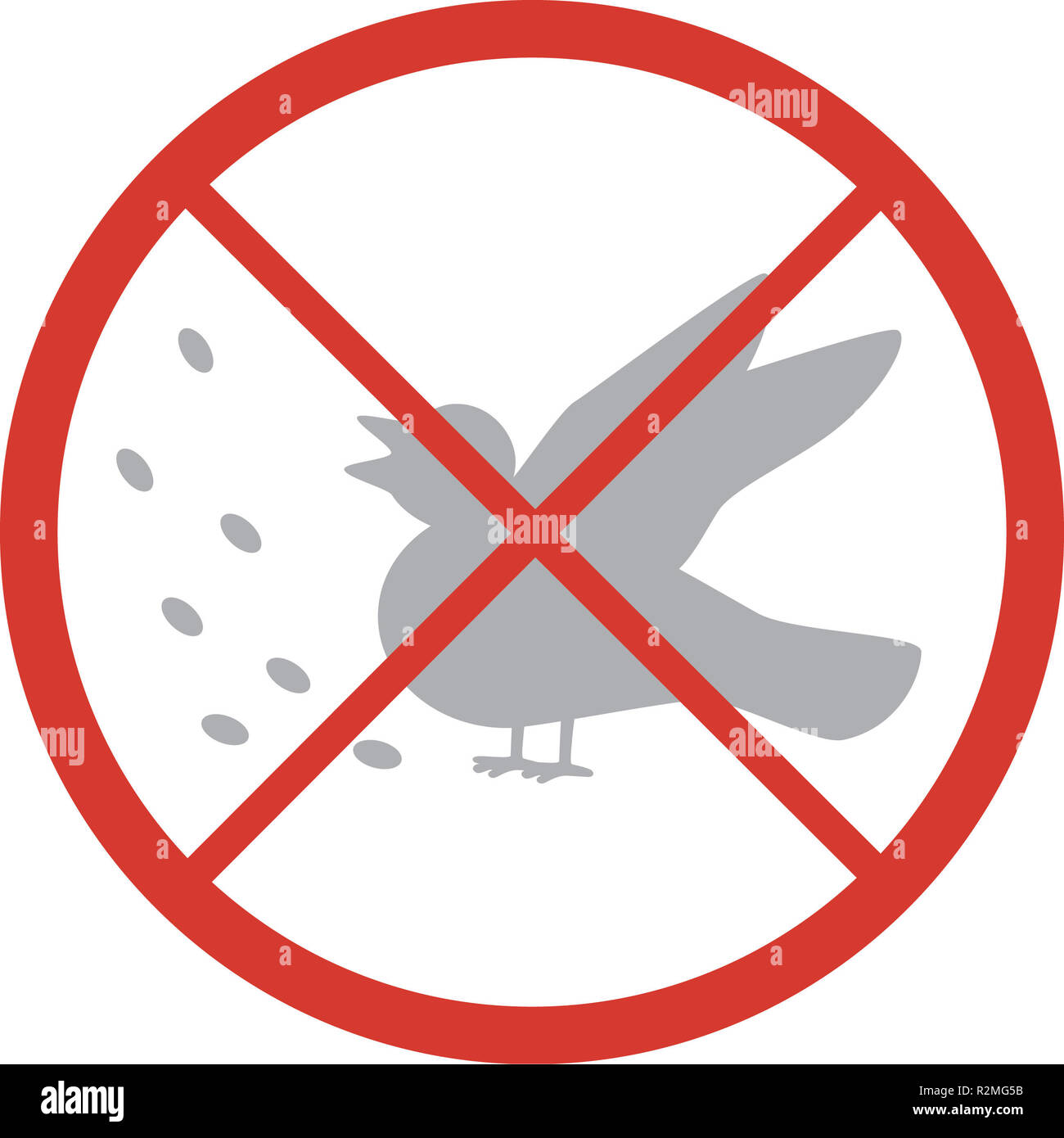do not feed birds Stock Photo - Alamy