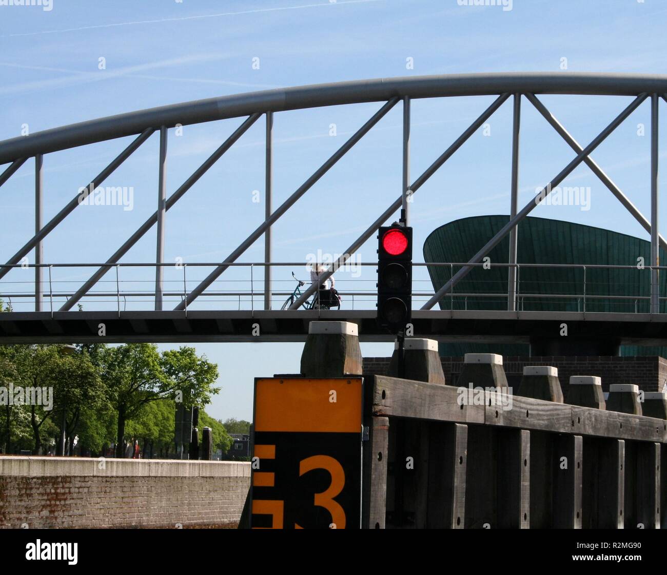 amsterdam traffic control to water Stock Photo - Alamy