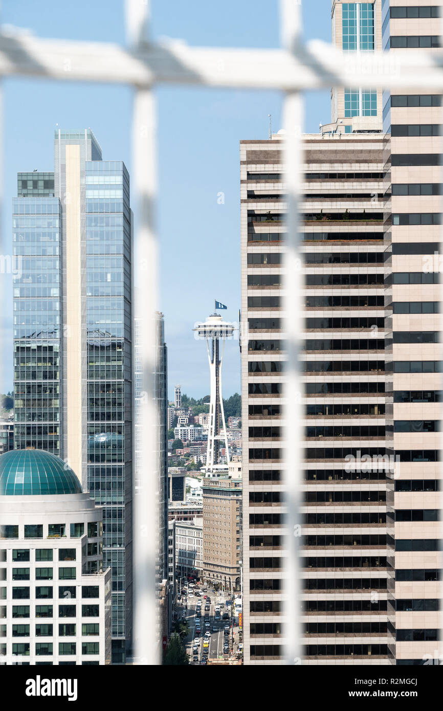 Seattle, Downtown, view from the Smith Tower Stock Photo - Alamy