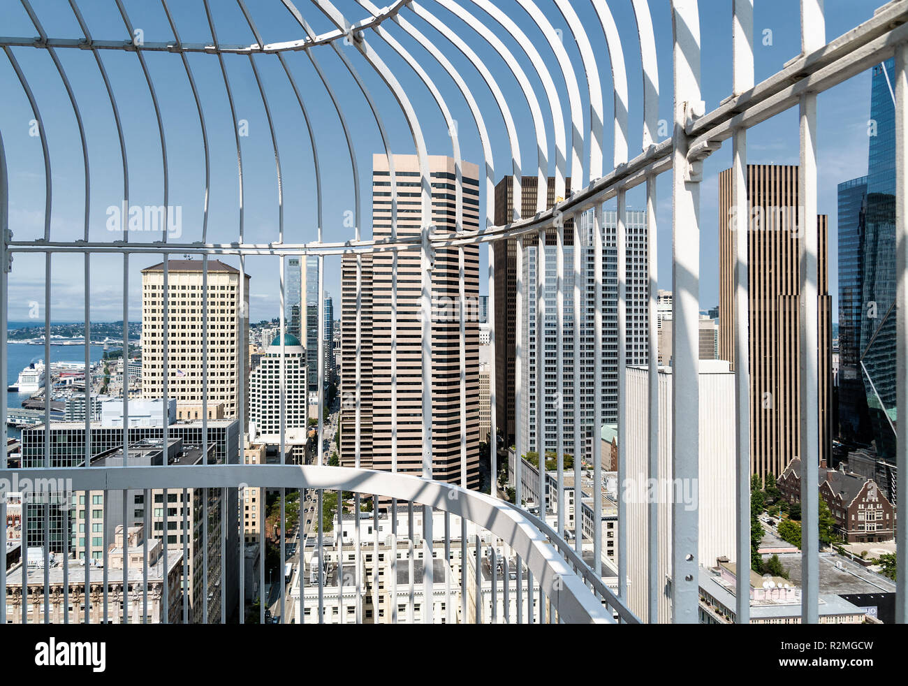 Seattle, Downtown, view from the Smith Tower Stock Photo - Alamy
