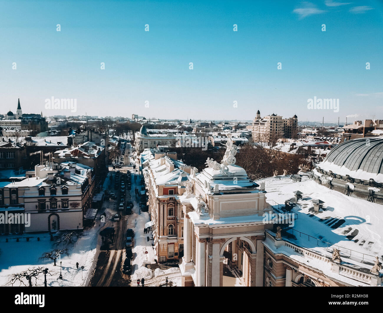 Odessa Opera and Ballet Theater with a bird's eye view Stock Photo - Alamy
