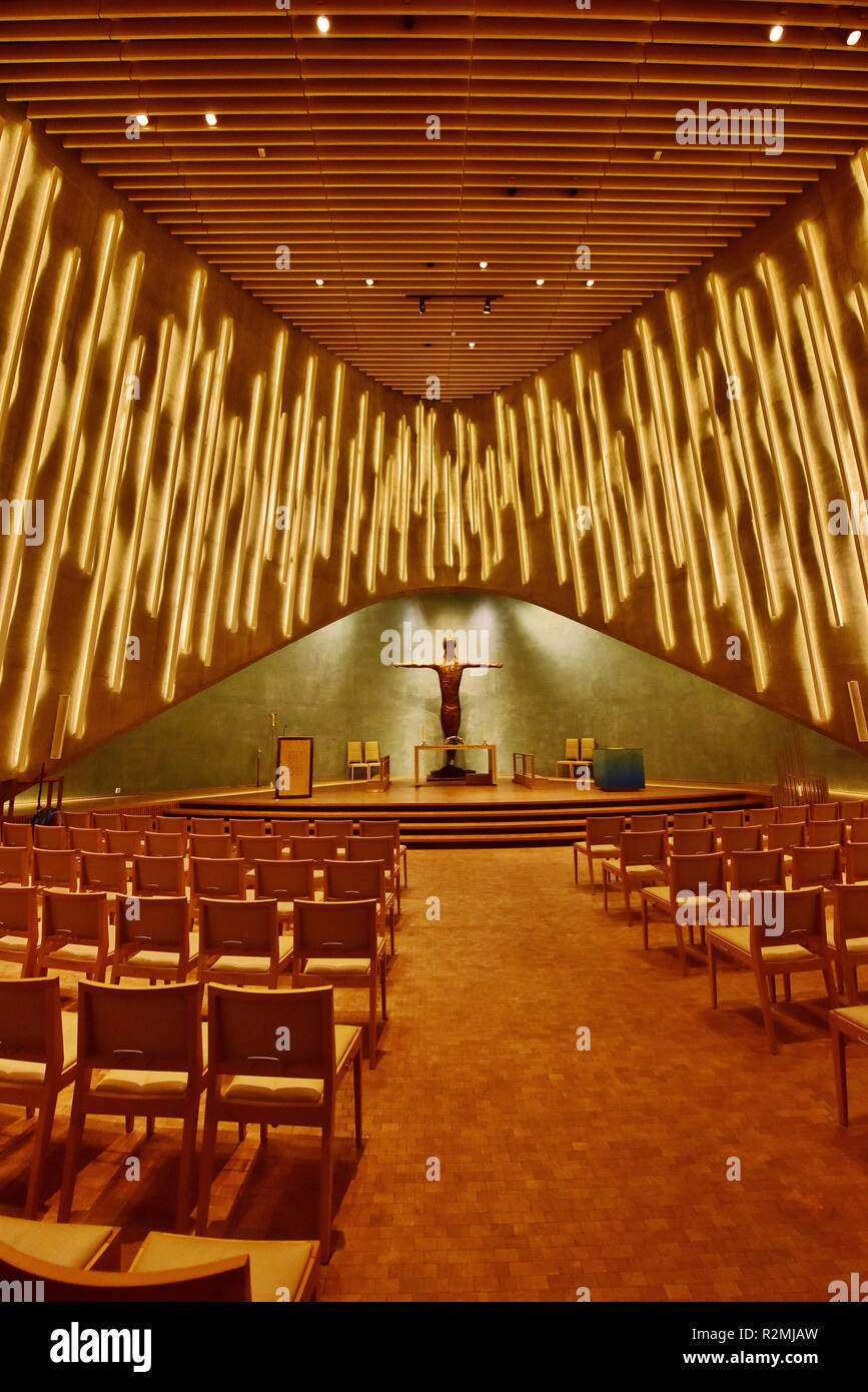 Northern Lights Cathedral in Alta Stock Photo - Alamy