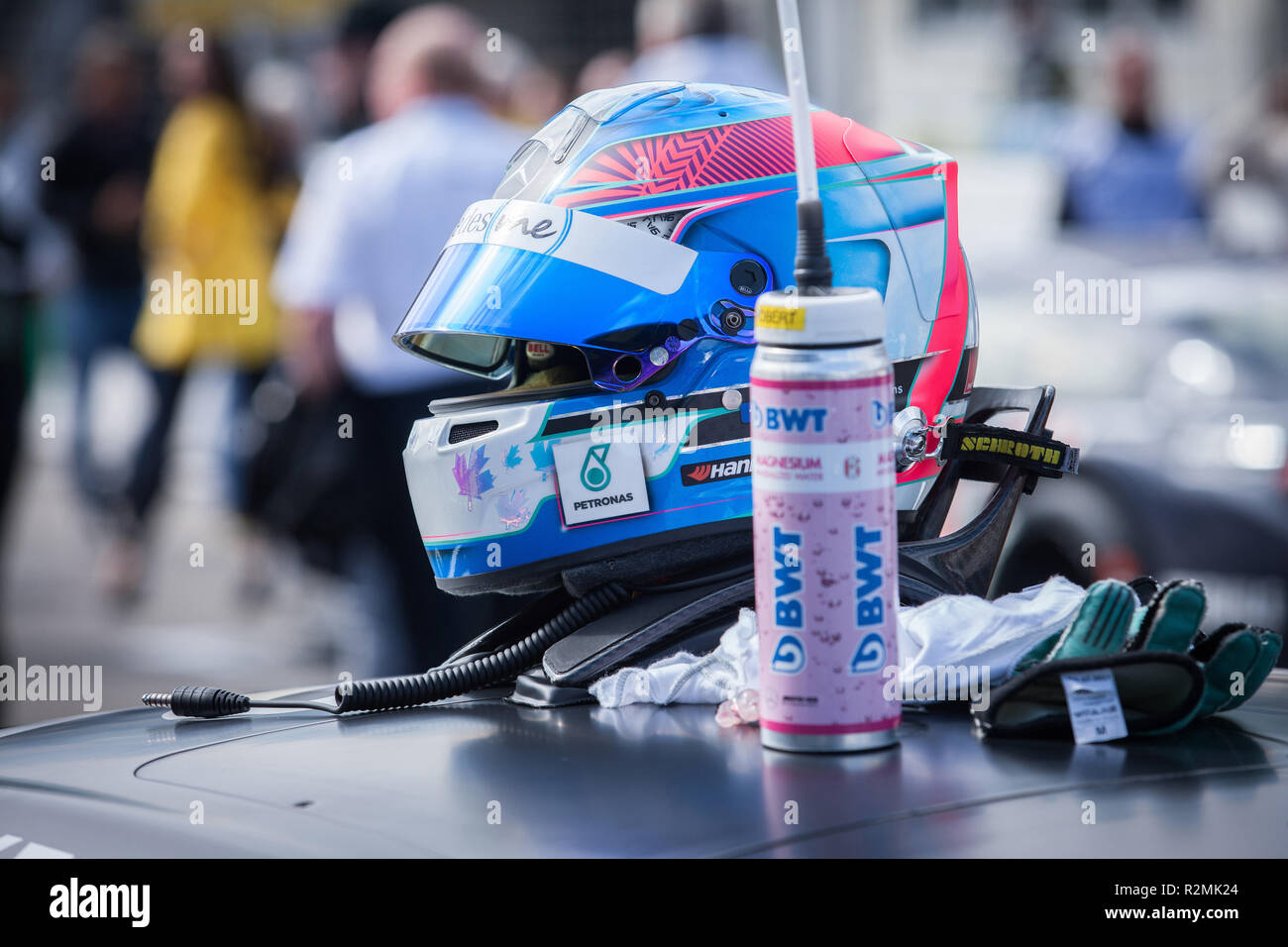Driver's helmet, close-up, detail Stock Photo - Alamy