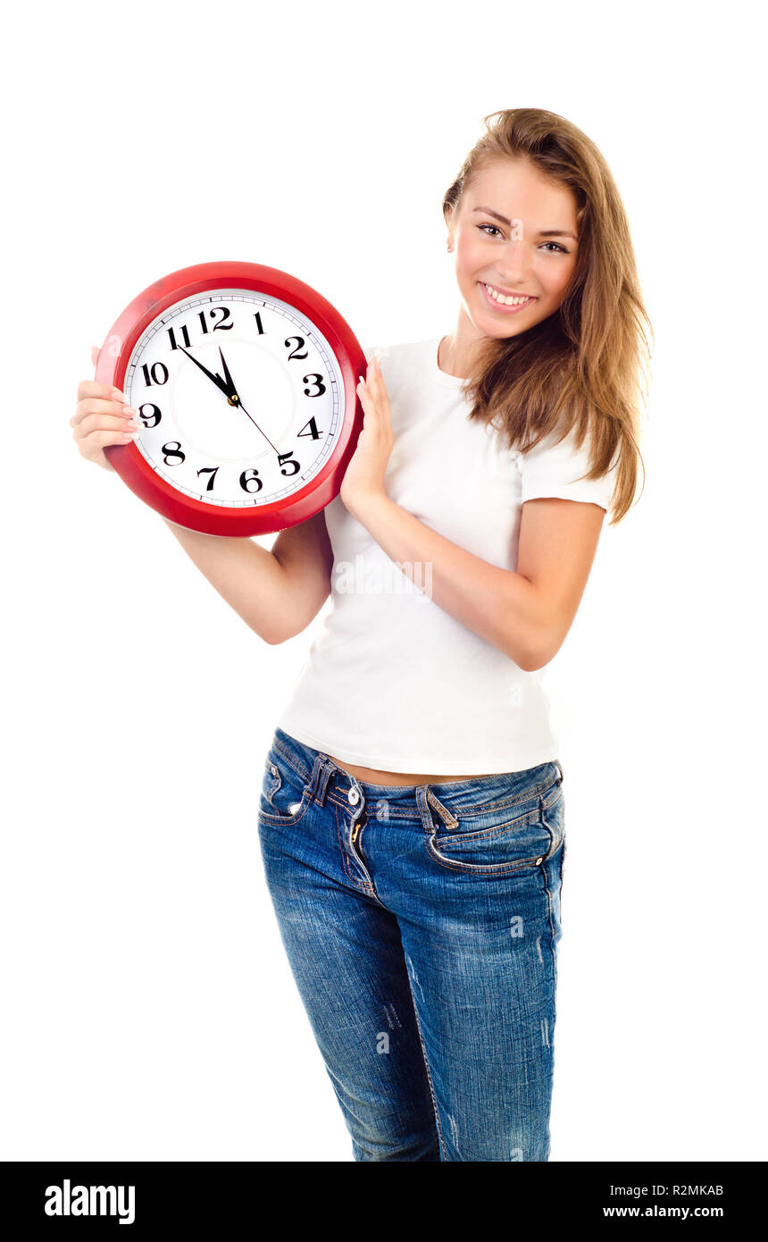 Girl clock hi-res stock photography and images - Alamy