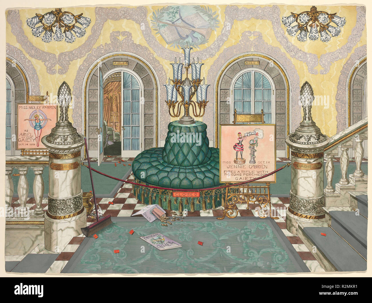 1940s theatre lobby hi-res stock photography and images - Alamy