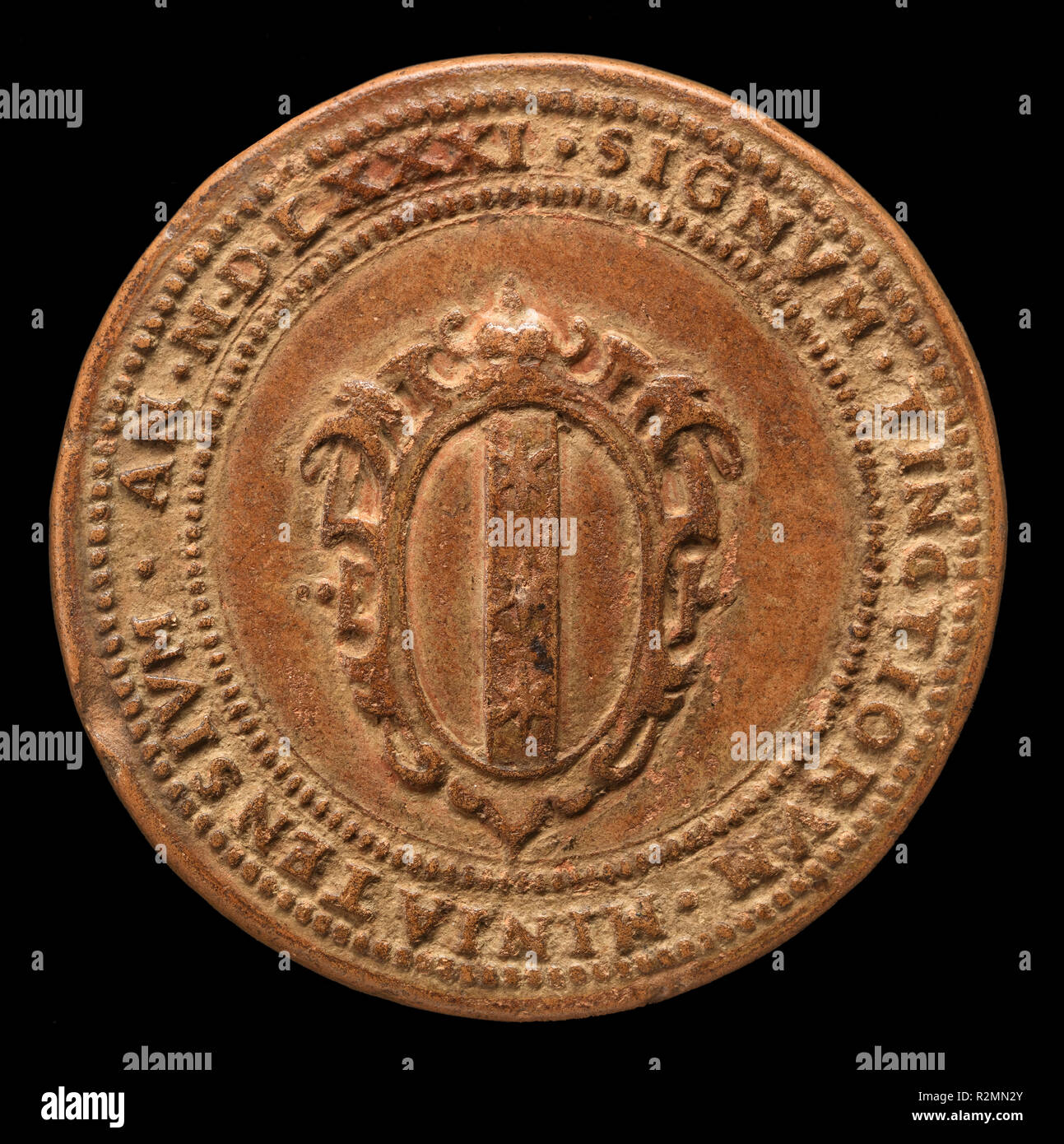 Coat of Arms and Inscription [reverse]. Dated: 1581. Dimensions ...