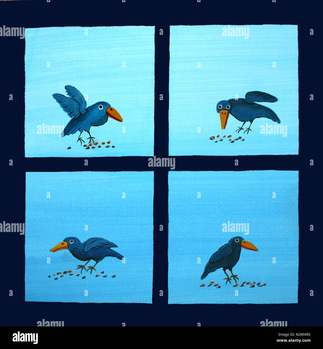 Raven painted image hi-res stock photography and images - Alamy