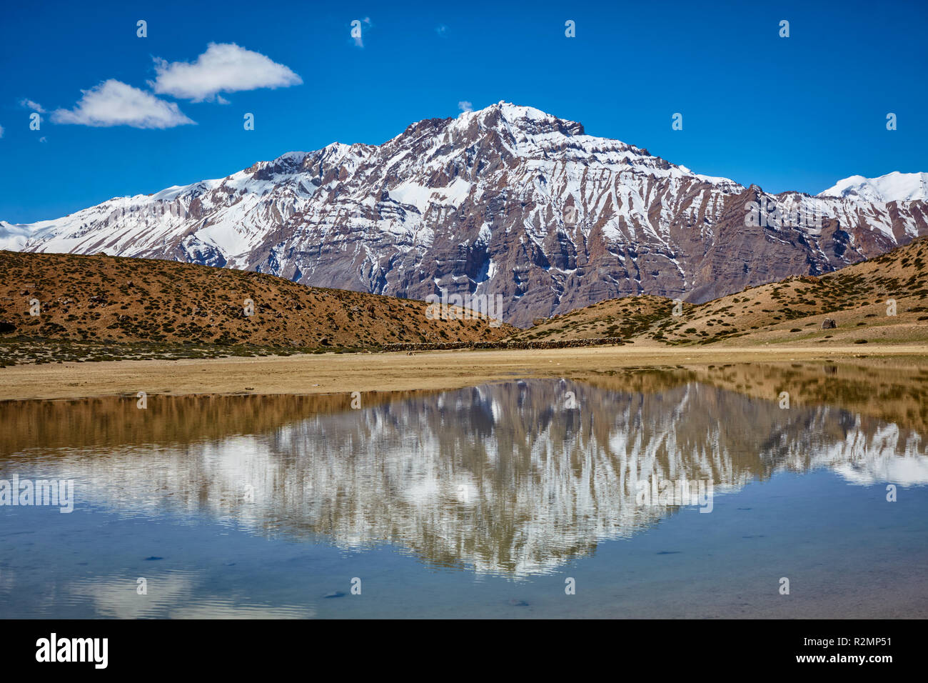Dhankar Lake. Spiti Valley, Himachal Pradesh, India Stock Photo - Alamy